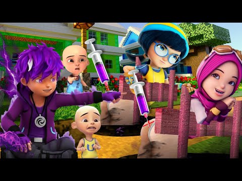 BOBOIBOY KEGELAPAN JEPIT YAYA & YING DI PAGAR DAN DI SUNTIK? UPIN IPIN KAGET!