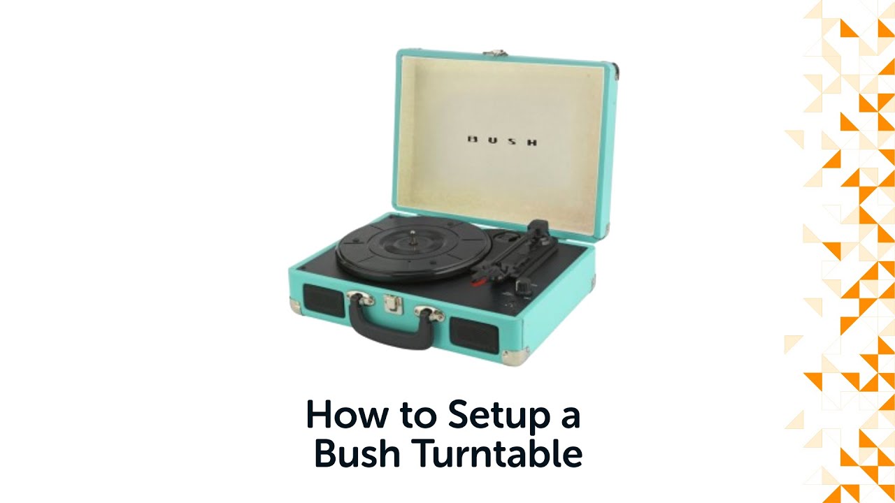 How to Setup a Bush Turntable - YouTube