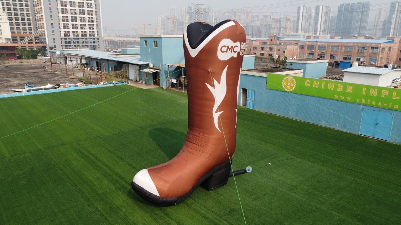 Customized Giant Inflatable Boots Commercial Inflatable Model Product ...
