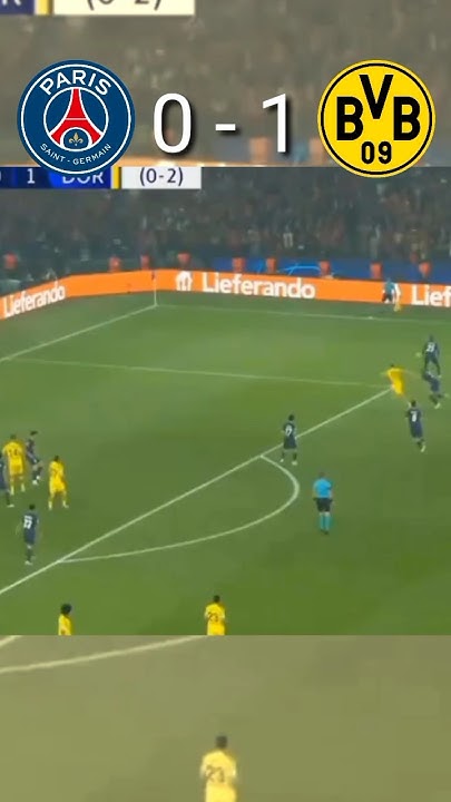 PSG 0 - 1 Dortmund #ucl23/24 - YouTube
