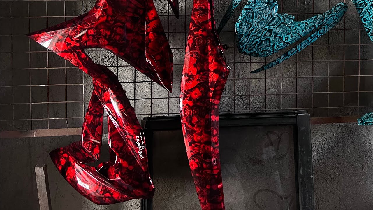 Sniper 150 BLOODY RED HYDRO DIP - YouTube