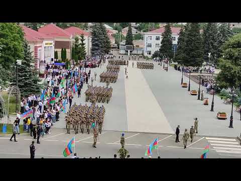 Qusarda hərbi parad