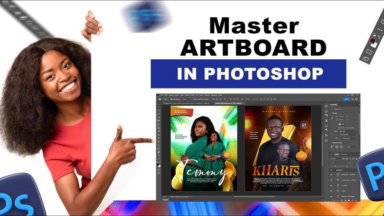 HOW TO USE ARTBOARD #photoshop #graphicdesigntools #graphictips - YouTube