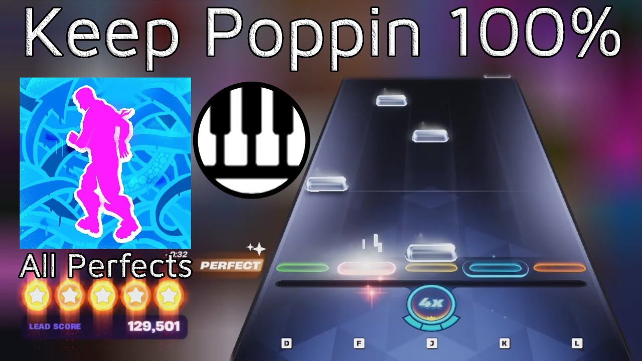 (Tied Record - All Perfects) Fortnite Festival S7 - "Keep Poppin ...