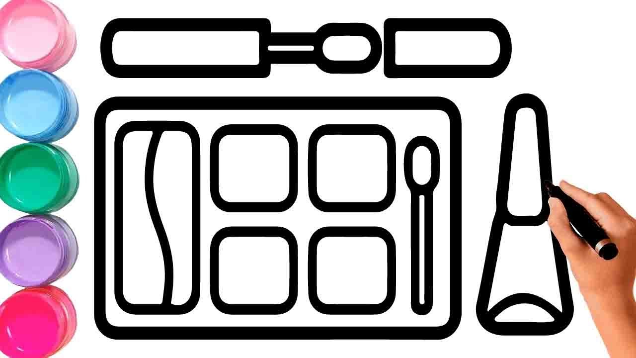 Art Color Box Makeup Drawing & Painting, Hộp trang điểm, Vẽ và tô màu ...