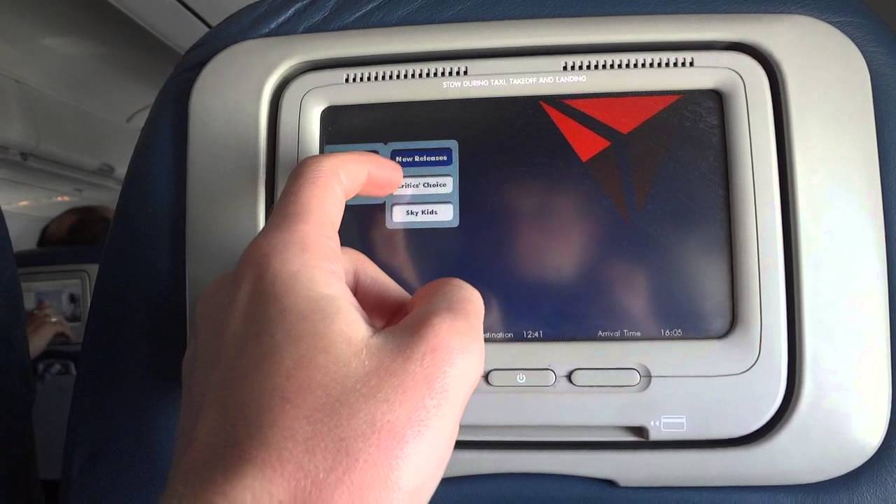 Boeing 757 Delta in seat entertainment tour - YouTube
