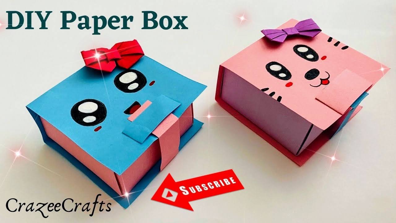 DIY Paper box gift idea| Paper crafts | Origami paper box ideas | How ...