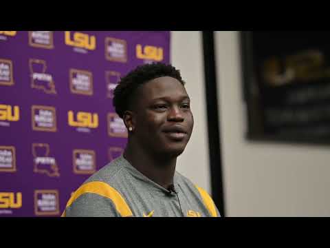 LSU Football | Lineman Emery Jones Jr Post Practice Interview - YouTube