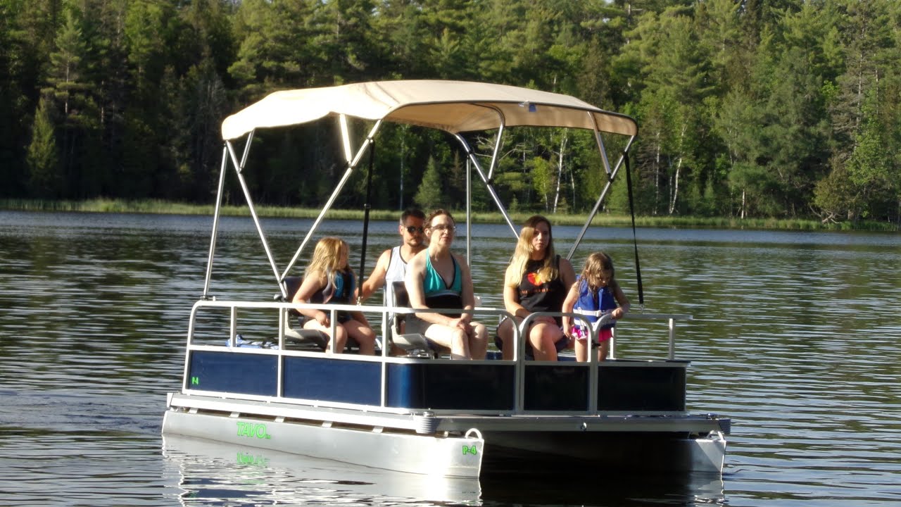TAVO TOON P-4 four person Mini Pontoon Boat electric or gas www ...