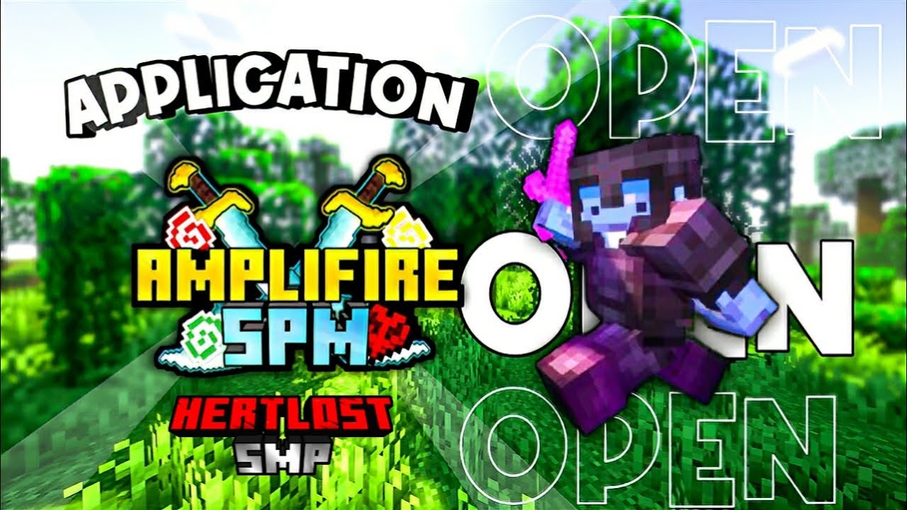 APPLICATION FOR [AMPLIFIRE SMP | SEASON-2] IS OPEN - YouTube