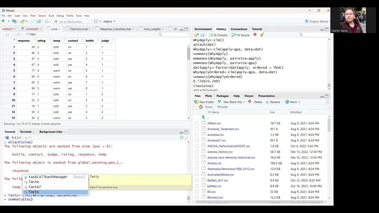 Ordinal Regression In Rstudio - YouTube