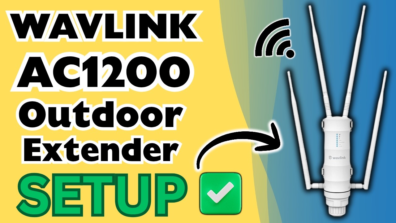 WAVLINK Outdoor Long Range WiFi Extender Setup & Installation Quick ...