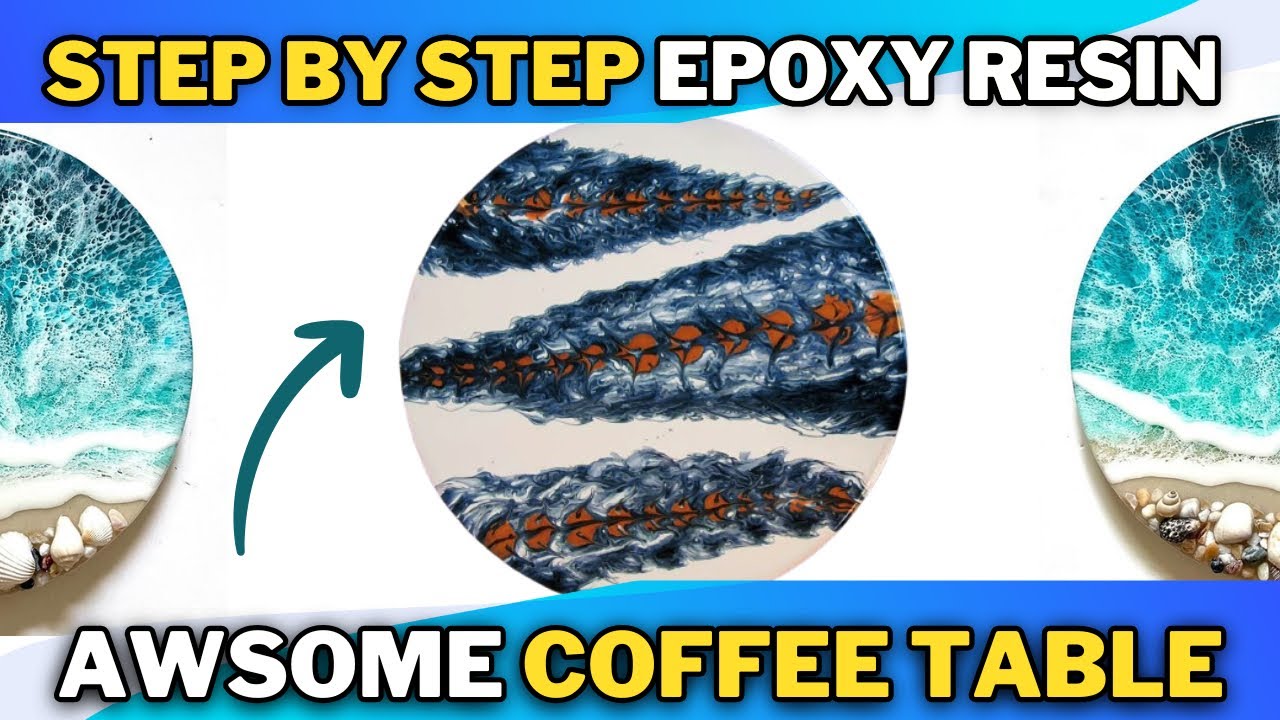 Epoxy resin coffee table step by step full tutorial | outstanding epoxy ...