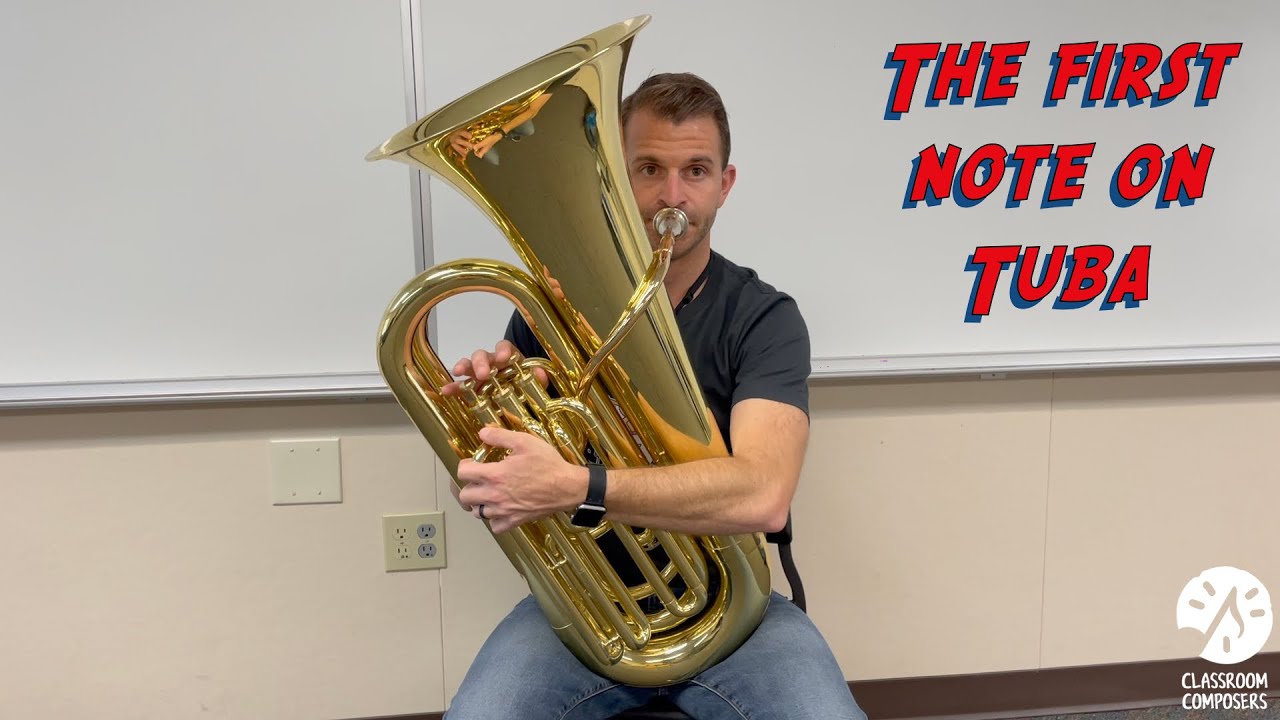 The First Note on Tuba - YouTube