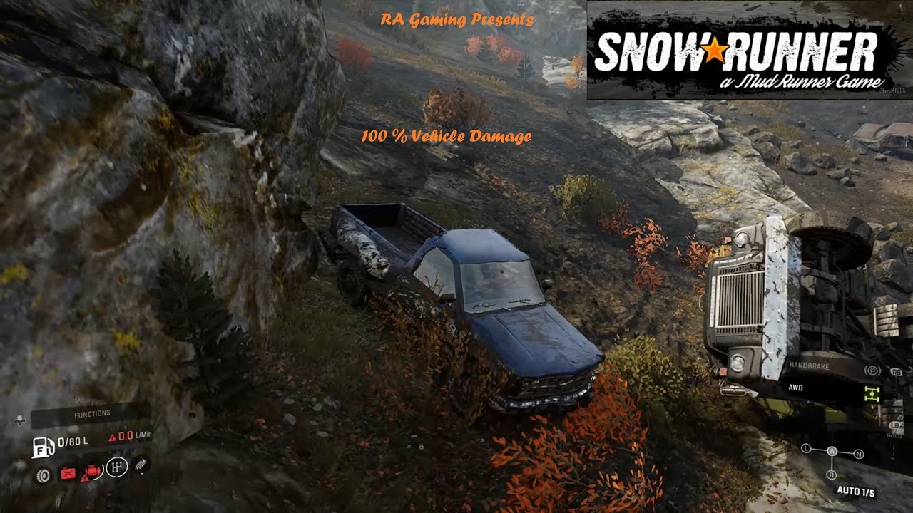 100 % Vehicle Damage In SnowRunner - YouTube