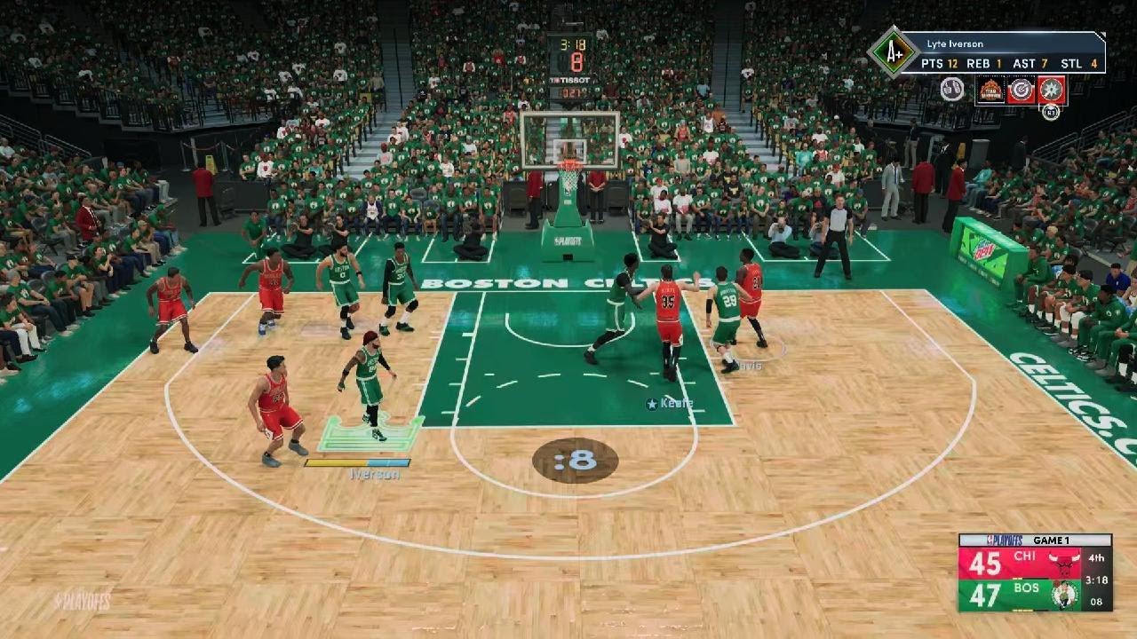NBA 2K22 MyCareer - 2034 NBA Playoffs - ECSF Game 1 - Chicago Bulls ...
