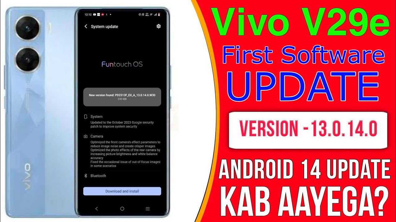 Vivo V29e First Software Update Good Or Bad ? - YouTube