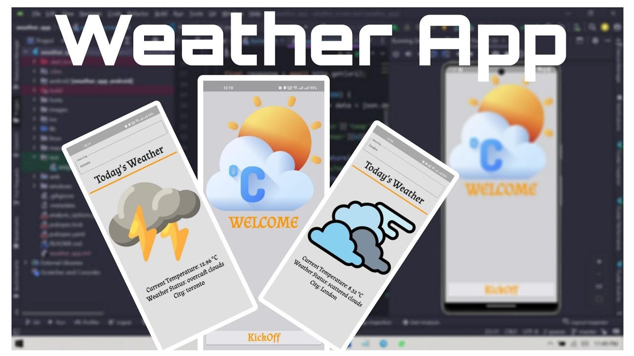 ☁️ Weather App ☁️ Flutter ☁️ Dart ☁️ - YouTube