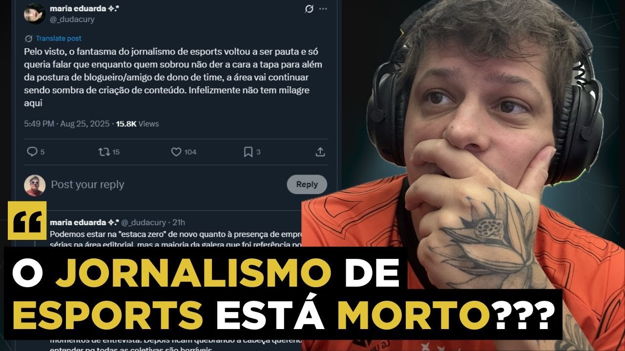 Ericat comenta a "crise" no jornalismo de Esports - YouTube