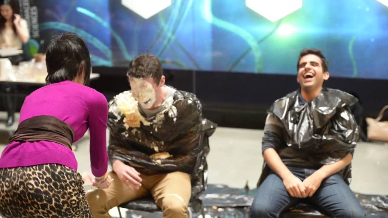 Handsome Guy Getting Pied - YouTube
