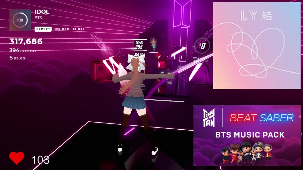 [Beat Saber] IDOL - BTS (방탄소년단) | BTS Music Pack | Full Body Tracking ...