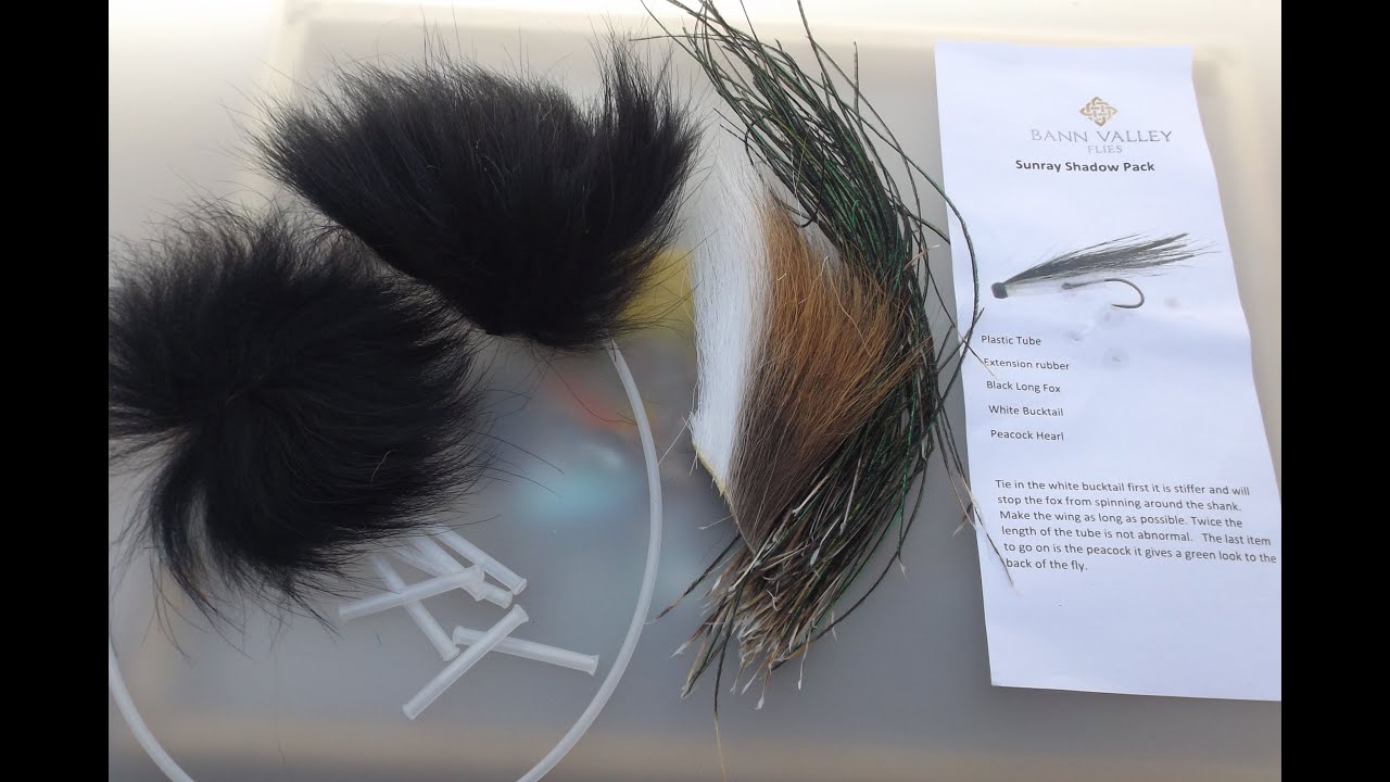 BANN VALLEY MONTHLY FLY TYING PACK UNBOXING THE SUNRAY SHADOW SALMON ...