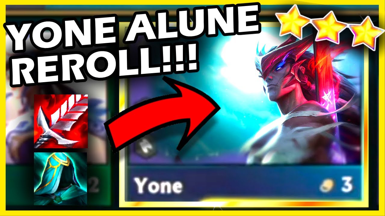 YONE 3 ⭐⭐⭐ REROLL- Alune Yone Umbral Easy Top 4 | Master TFT SET 11 PBE ...