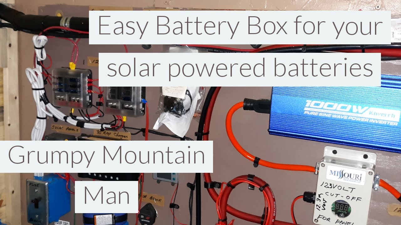 Easy Solar Vented Battery Box for Off Grid Tiny Home Cabin Homestead ...
