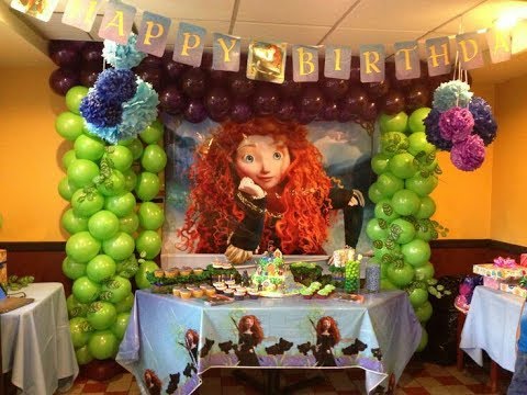 FIESTA DE LA PRINCESA MERIDIA|VALIENTE|2017|MESA DE DULCES|DECORACION ...