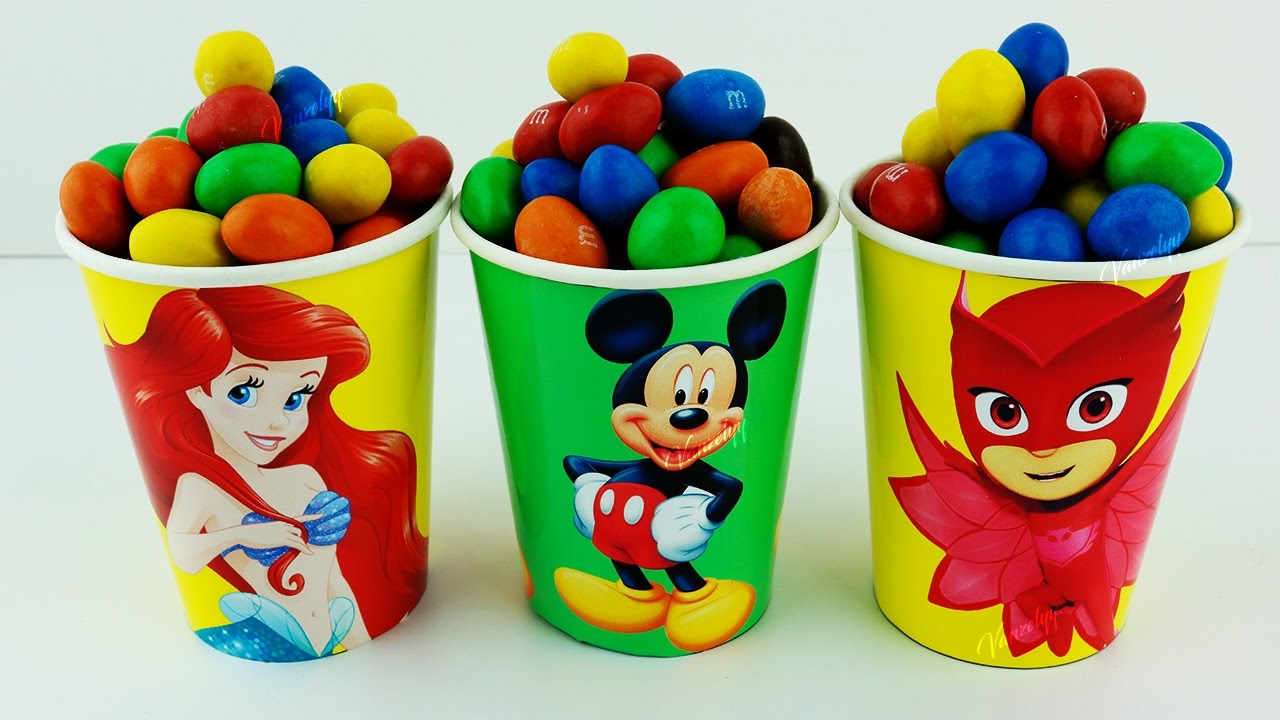 M&Ms Candy Surprise Cups and Toys Disney Planes Mashems Littlest Pet ...