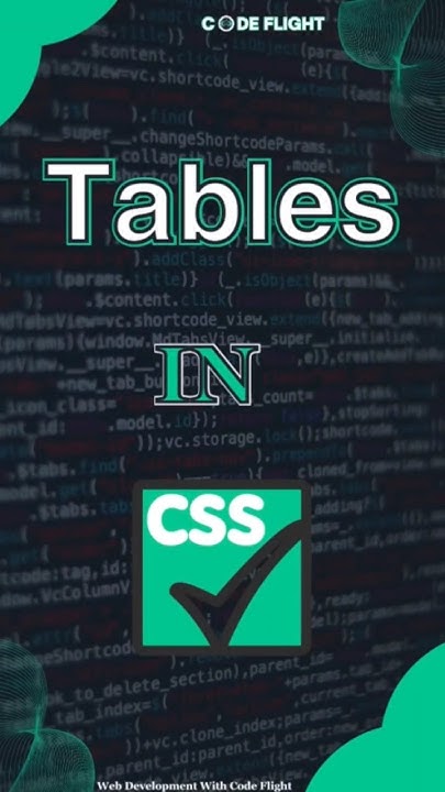 Lets Create A Table Using Css Follow Codeflightofficial On Social Media For Morecodeflight