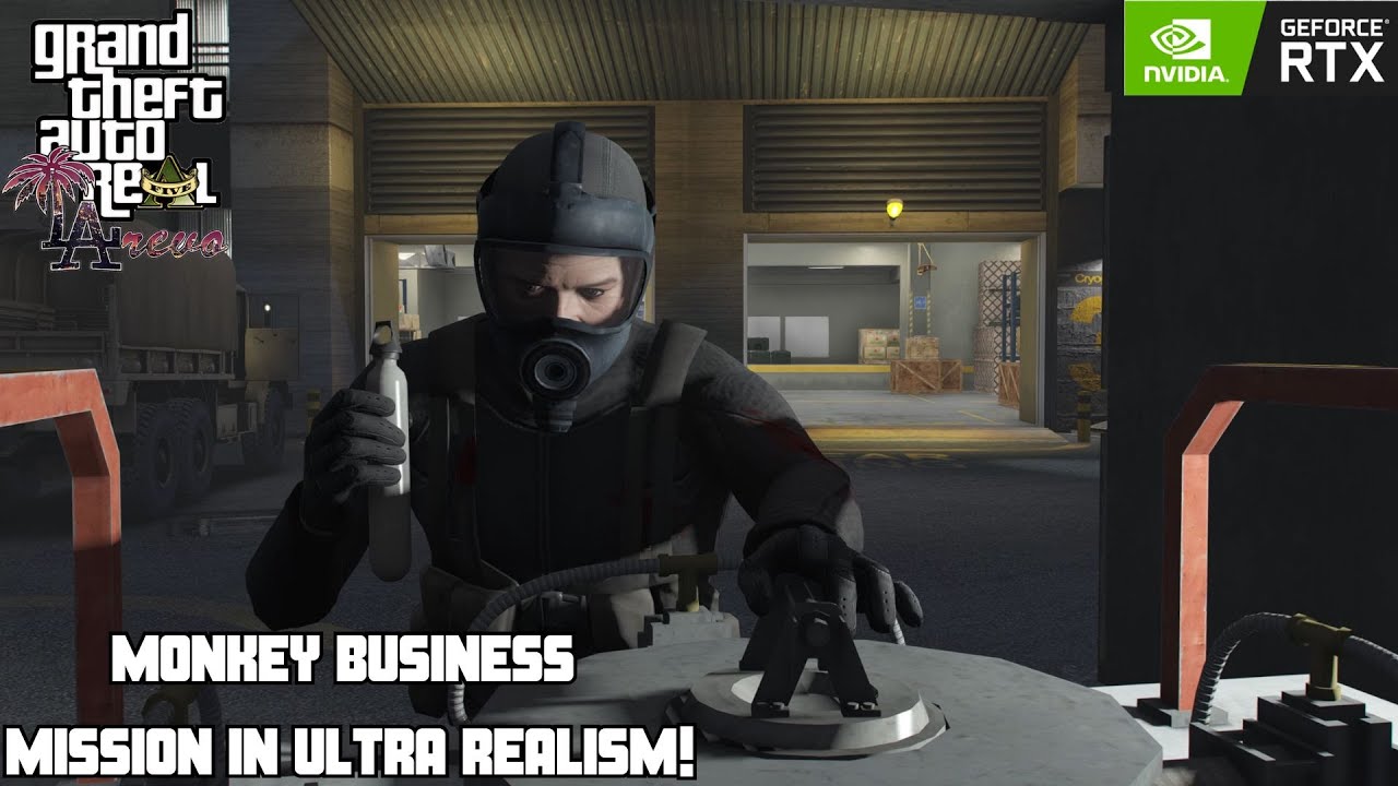 GTA 5 Story Mode with 5Real & L.A. REVO Mods | Monkey Business Mission ...