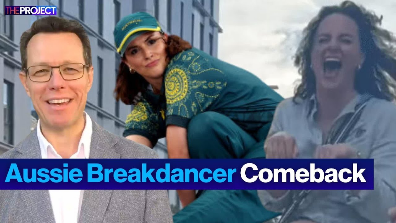 Aussie Breakdancer Raygun Re-Emerges At Closing Ceremony - YouTube