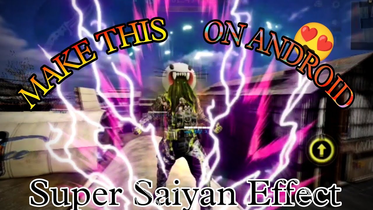 How to make super saiyan effect on android | Super saiyan effect tutorial - YouTube