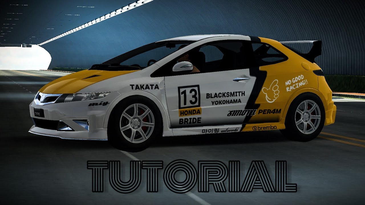 Honda Civic type R FN2 | no good racing livery tutorial | CAR PARKING ...