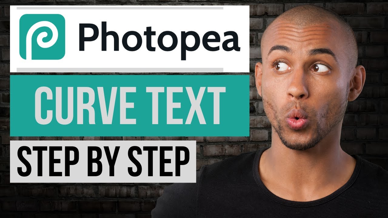 How to Curve Text in Photopea (for Beginners) - YouTube
