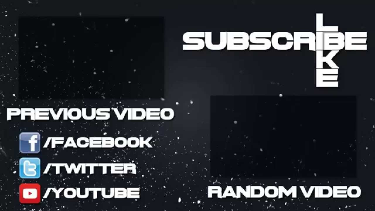 Cool Channel Outro Template 9 - Free Photoshop Download - YouTube