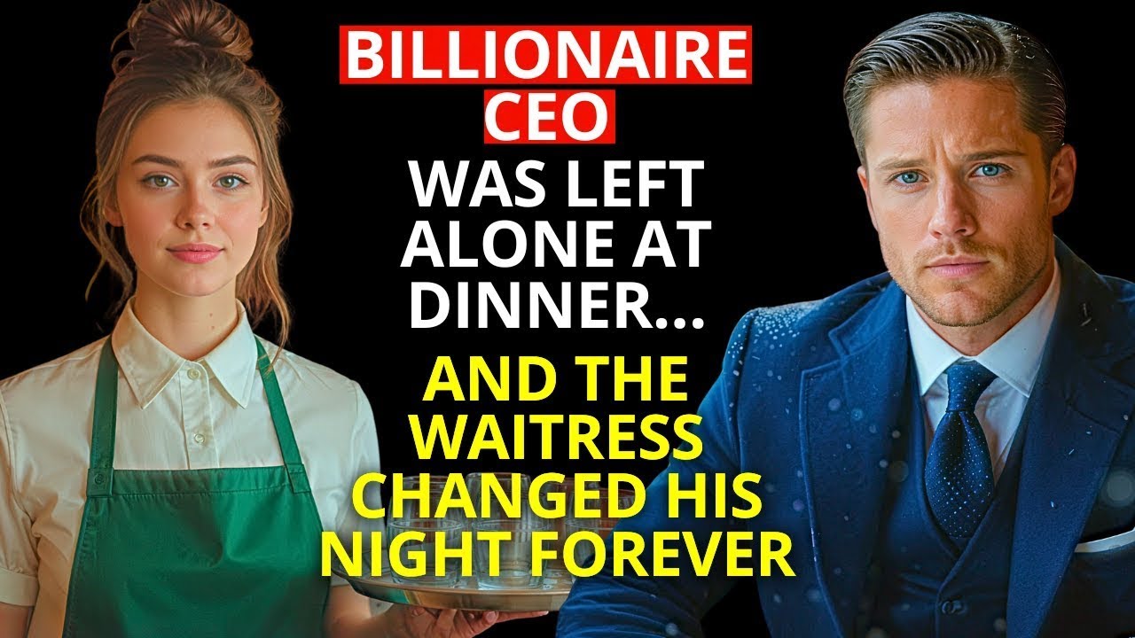 THE BILLIONAIRE CEO WAS LEFT ALONE AT DINNER… AND THE WAITRESS CHANGED ...