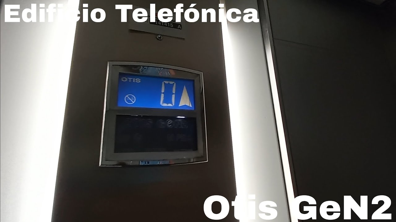 Ascensor Otis GeN2 Selecta MRL del 2006 en el edificio Telefónica ...