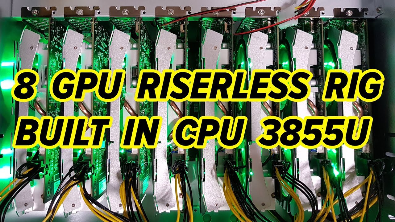 OCTOMINER 8 GPU Riserless Mining Rig With Built in Intel Mobile 3855u ...