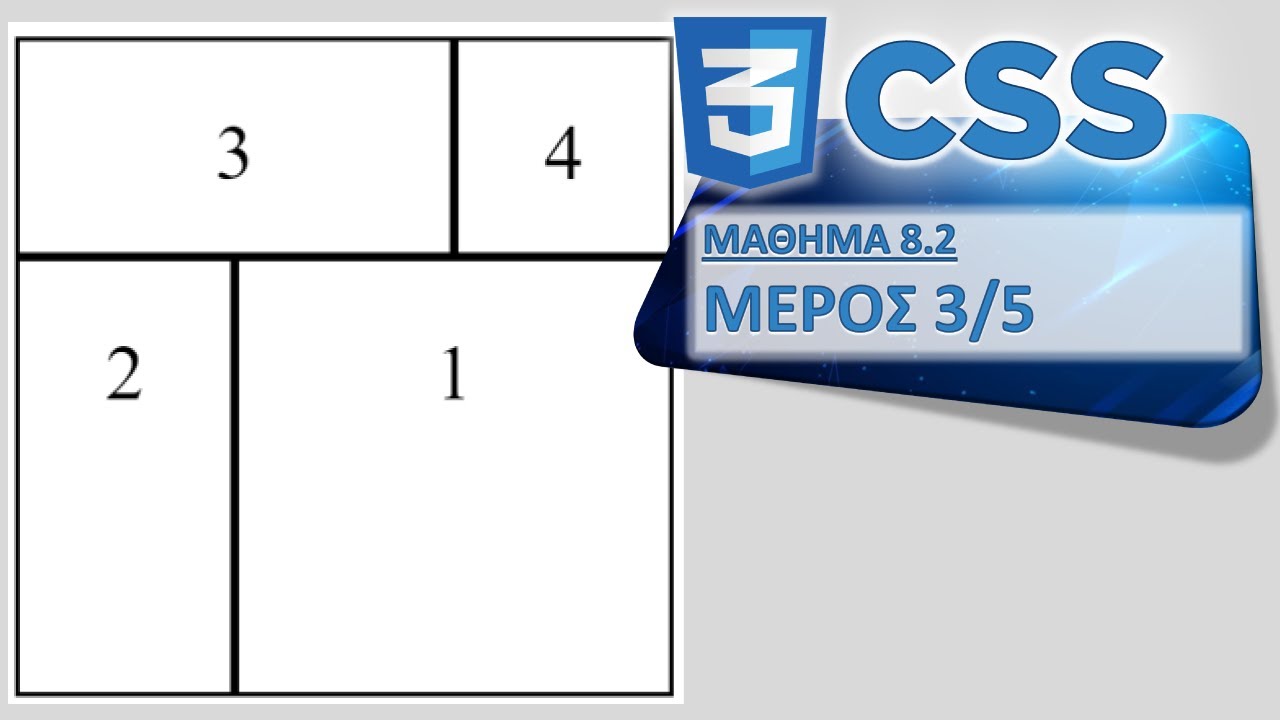 CSS - ΜΑΘΗΜΑ 8.2 - GRID: ΔΙΑΧΩΡΙΣΤΙΚΕΣ ΓΡΑΜΜΕΣ - ΜΕΡΟΣ 3 ΑΠΟ 5 ...