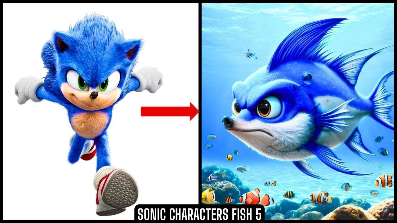 Sonic The Hedgehog All Characters as Fish (Part 5) - YouTube