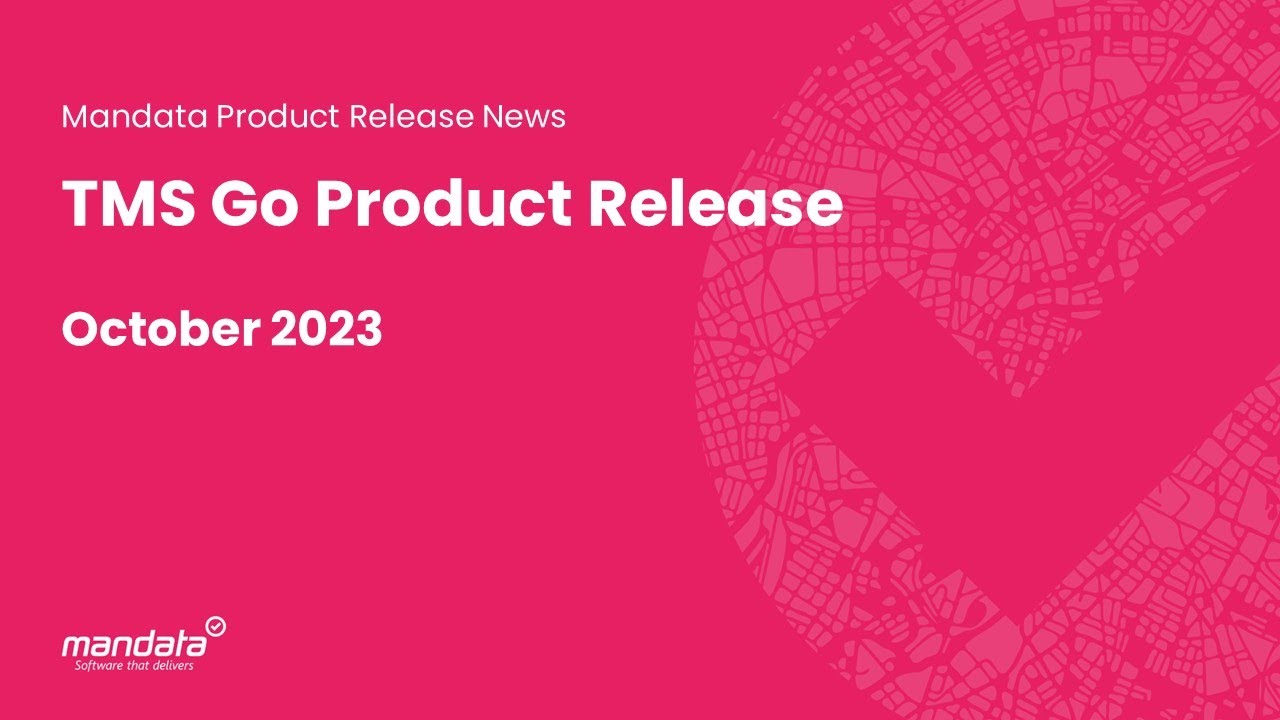 Mandata TMS Go Product Release | October 2023 - YouTube