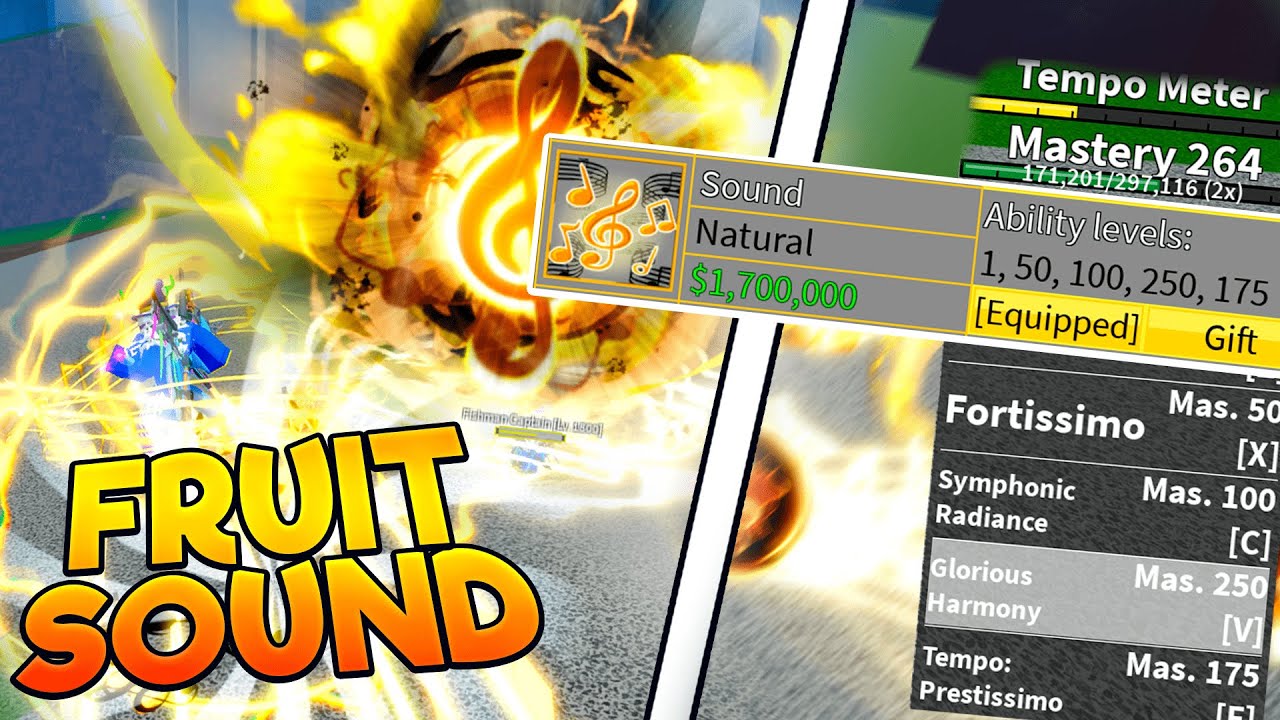 COMPRANDO E MASTERIZANDO A NOVA FRUTA SOUND! (BLOX FRUITS) - YouTube