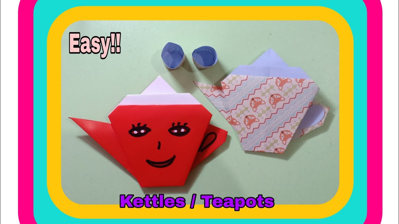 Origami Teapot || Make a Teapot from Origami - YouTube