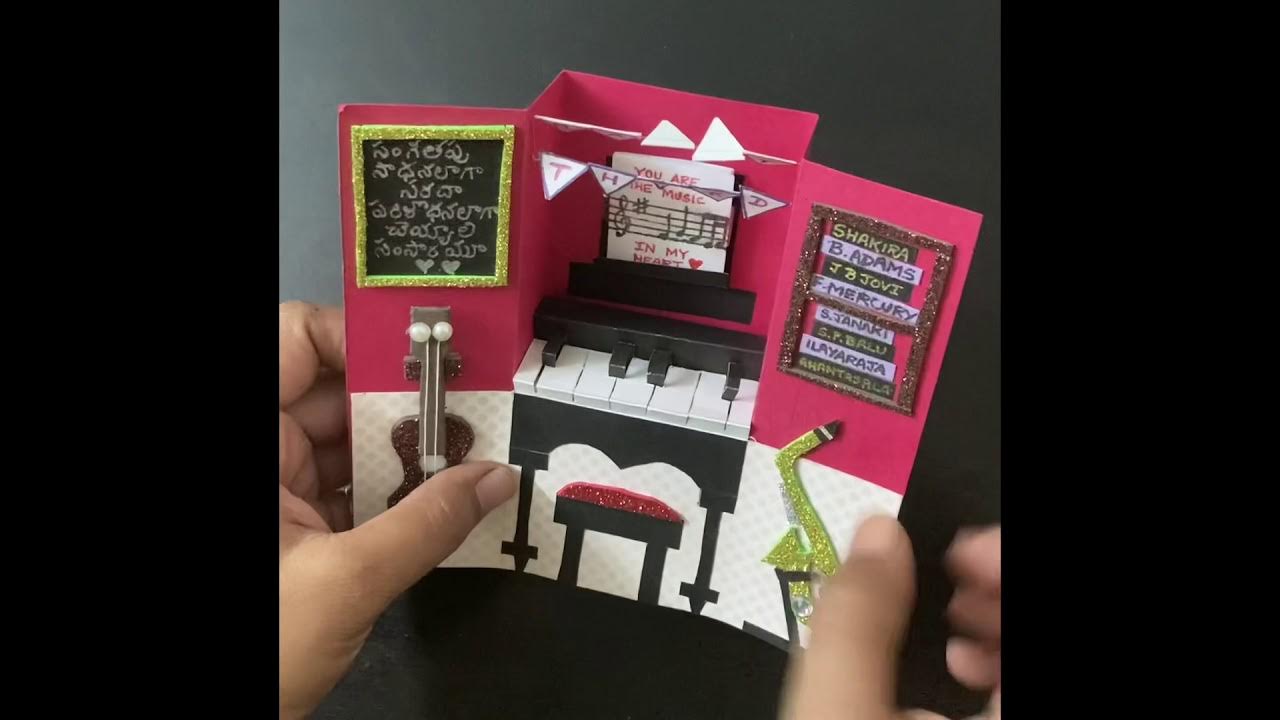 Musical Instruments Themed Greeting Card - YouTube