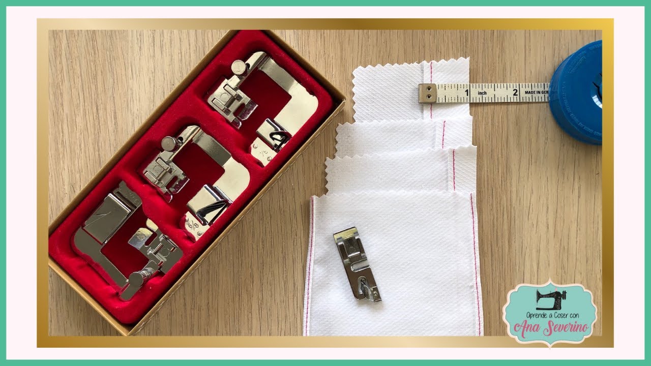 Como utilizar PRENSATELAS para RUEDOS ANCHOS Ó FINOS en máquina ...