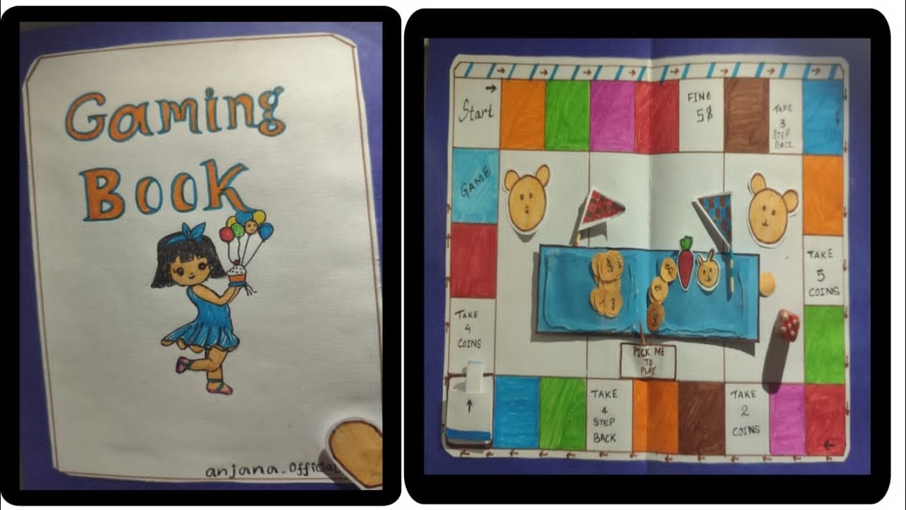 I Made My Own Gaming Book | DIY Craft Showcase | with Paper and Sketch📘 ...