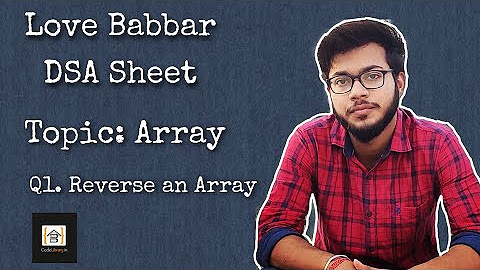 Love Babbar DSA 450 Questions (Array) - YouTube