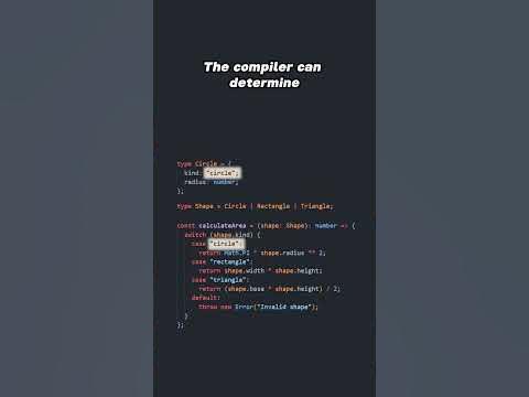 TypeScript Switches And Unions #javascript #engineering #typescript #programming #tutorial #ts ...